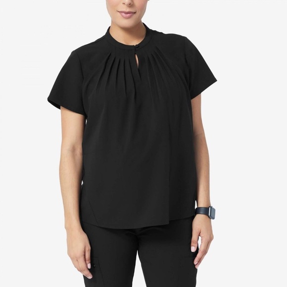 Figs | Tops | Figs Chira Maternity Scrub Top Black | Poshmark